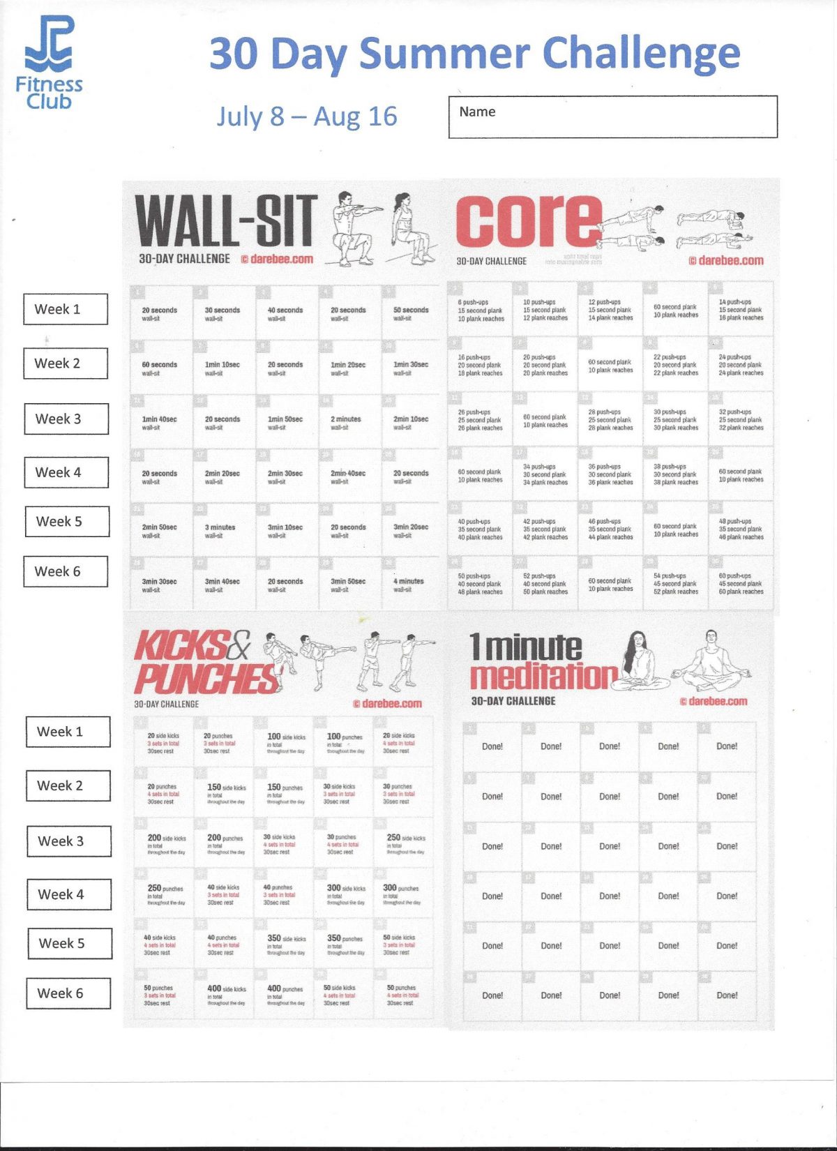 30 Day Summer Challenge - Purdy’s Wharf Fitness Club