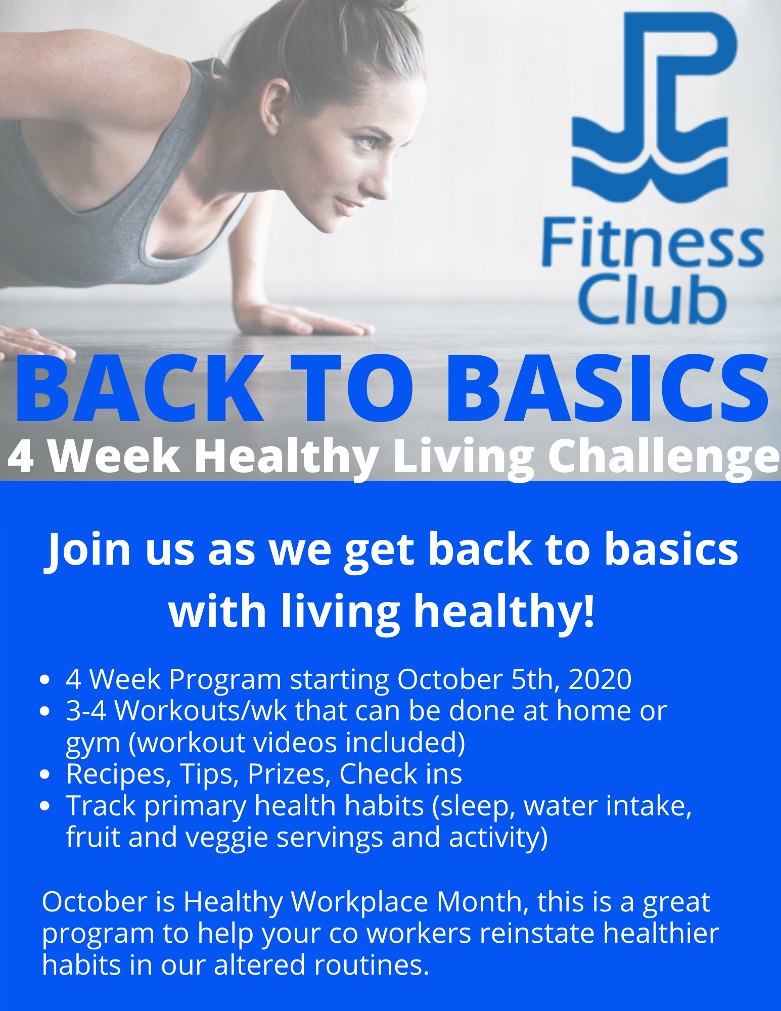 Back to Basics Challenge- Healthy Workplace Month - Purdy’s Wharf ...